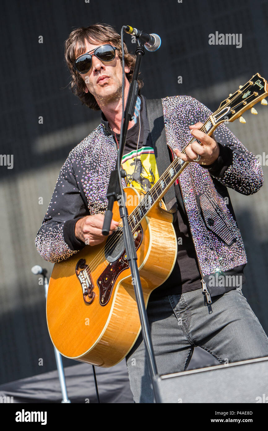 Milan Italy. 21 June 2018. The English singer and songwriter RICHARD ...