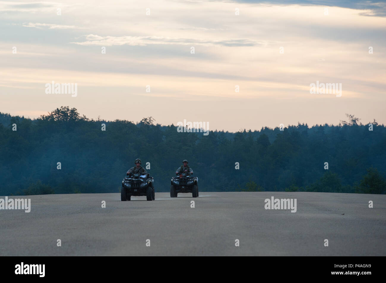 U.S. Air Force Staff Sgt. Andrew Meyer, left, 921st Contingency ...