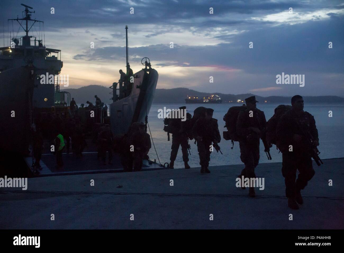 U.S. Marines with Task Force Koa Moana arrive to their second host ...
