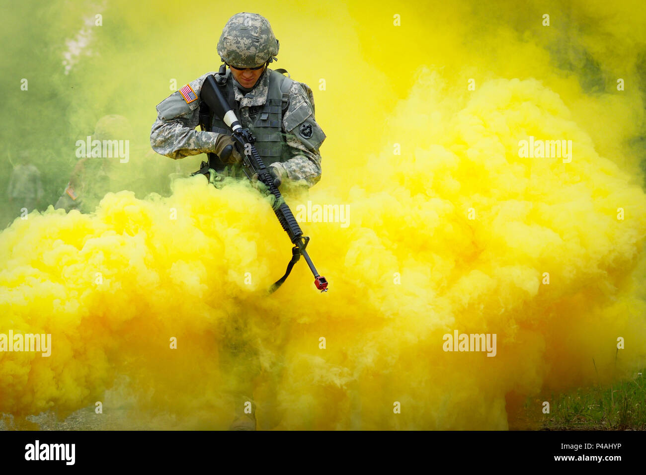 Army Pfc. Richard Burger, a native of Independence, Mo., assigned to ...