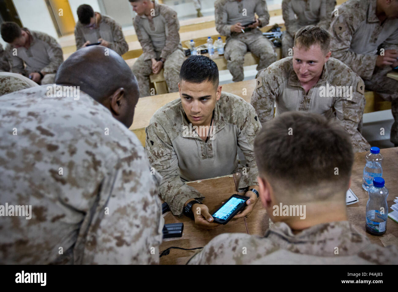 U.S. Marine Corps Cpl. David E. Smith, an assault section leader ...