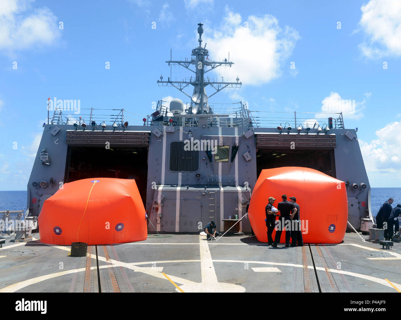 160622-N-YU572-088 PHILIPPINE SEA (June 22, 2016) Sailors fill ...