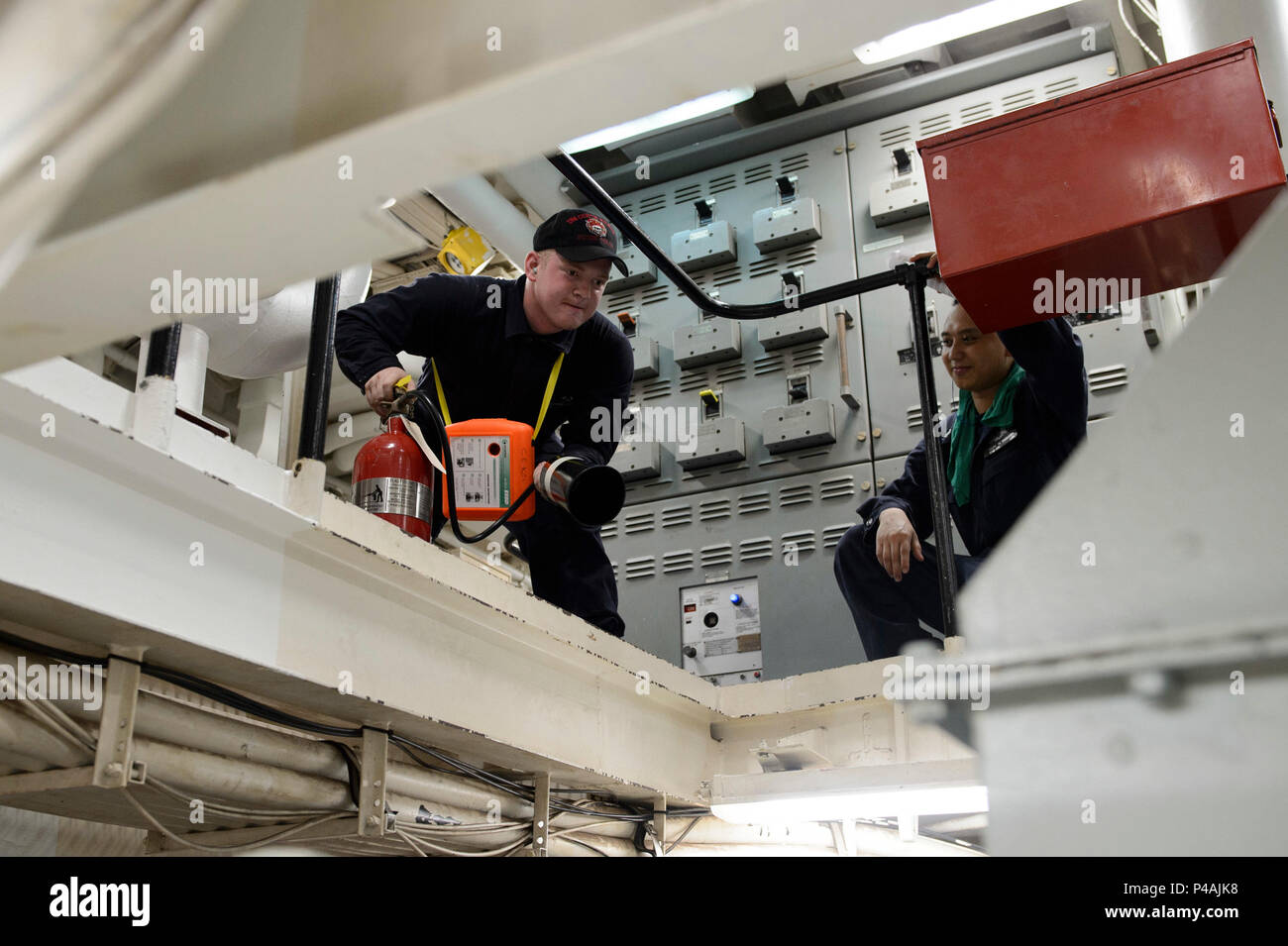 160623-N-YB832-105 PHILIPPINE SEA (June 23, 2016) – Engineman 2nd Class ...