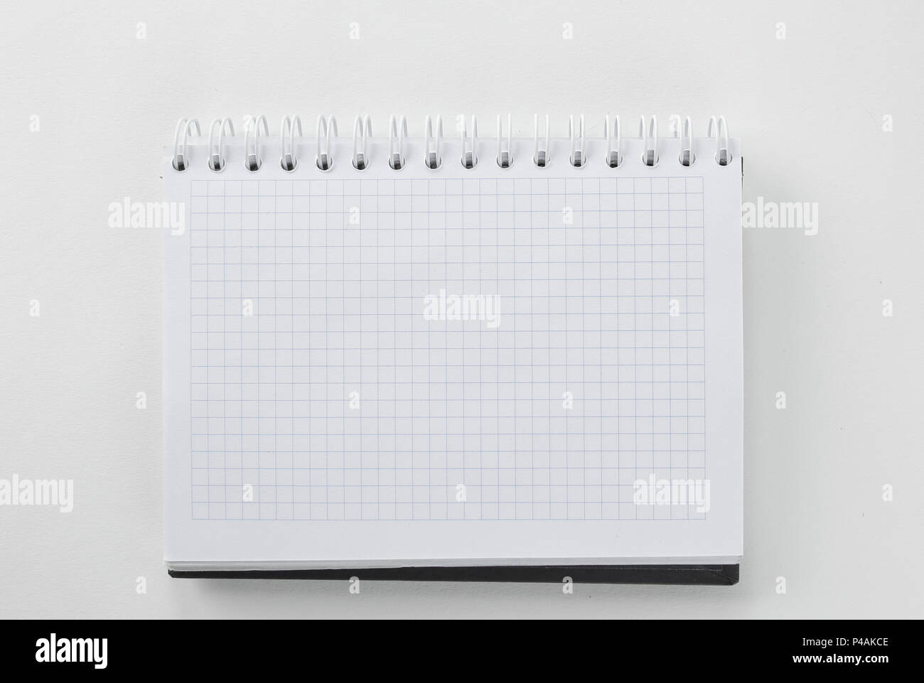 blank sheet of notebook isolated on a white background.photo with copy ...