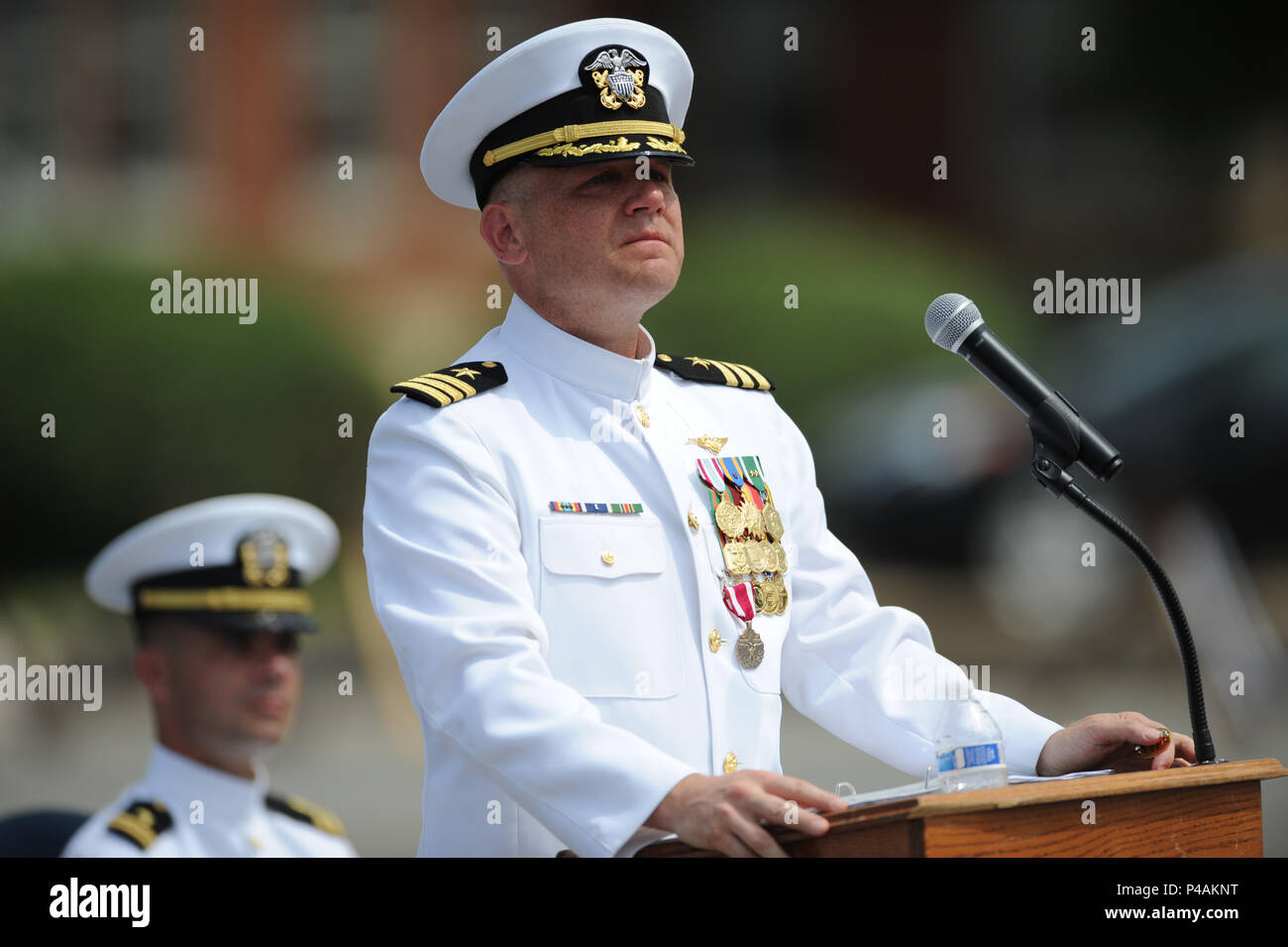 WASHINGTON D.C. - Members of the U.S. Navy's Ceremonial Guard conduct a change of command ...