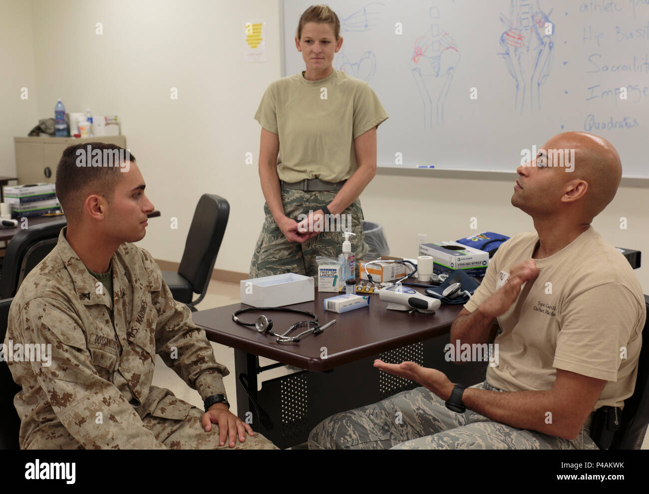 Air Force Maj. Carlton D. Abner (right), a nurse with 190th Medical ...