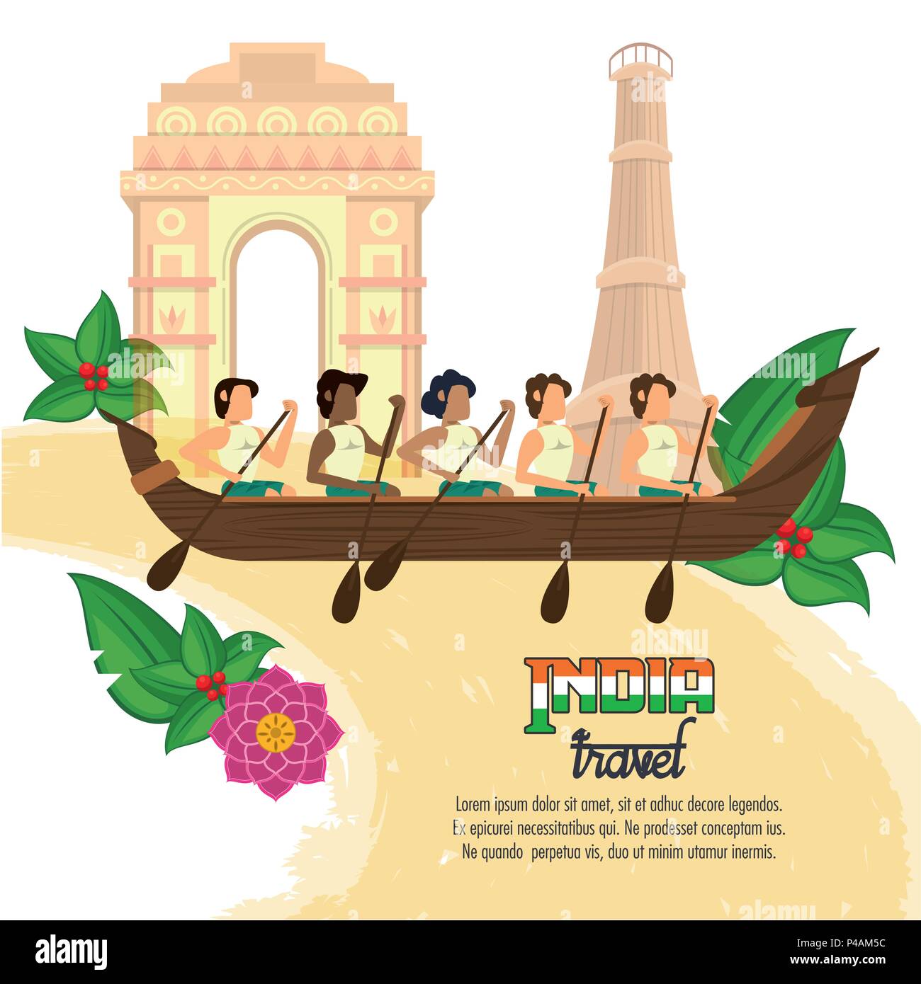 India travel card Stock Vector Image & Art - Alamy