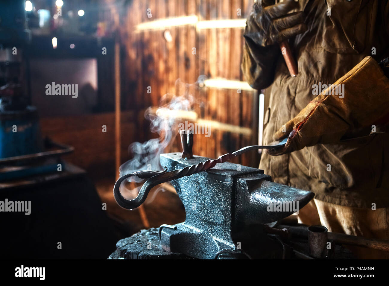 Old anvil blacksmith tools on hi-res stock photography and images - Alamy