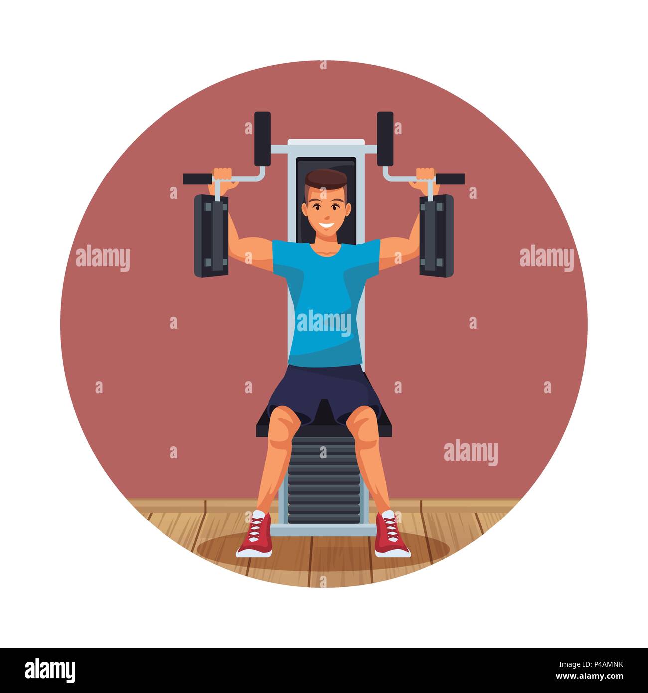 Fitness man cartoon Stock Vector Image & Art - Alamy