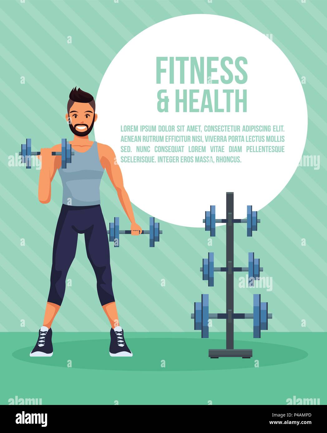 Fitness and health infographic Stock Vector Image & Art - Alamy