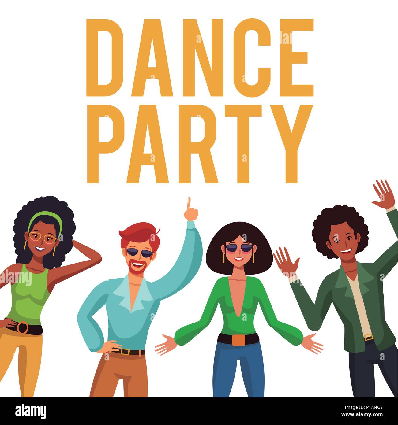Dance party people Stock Vector Image & Art - Alamy