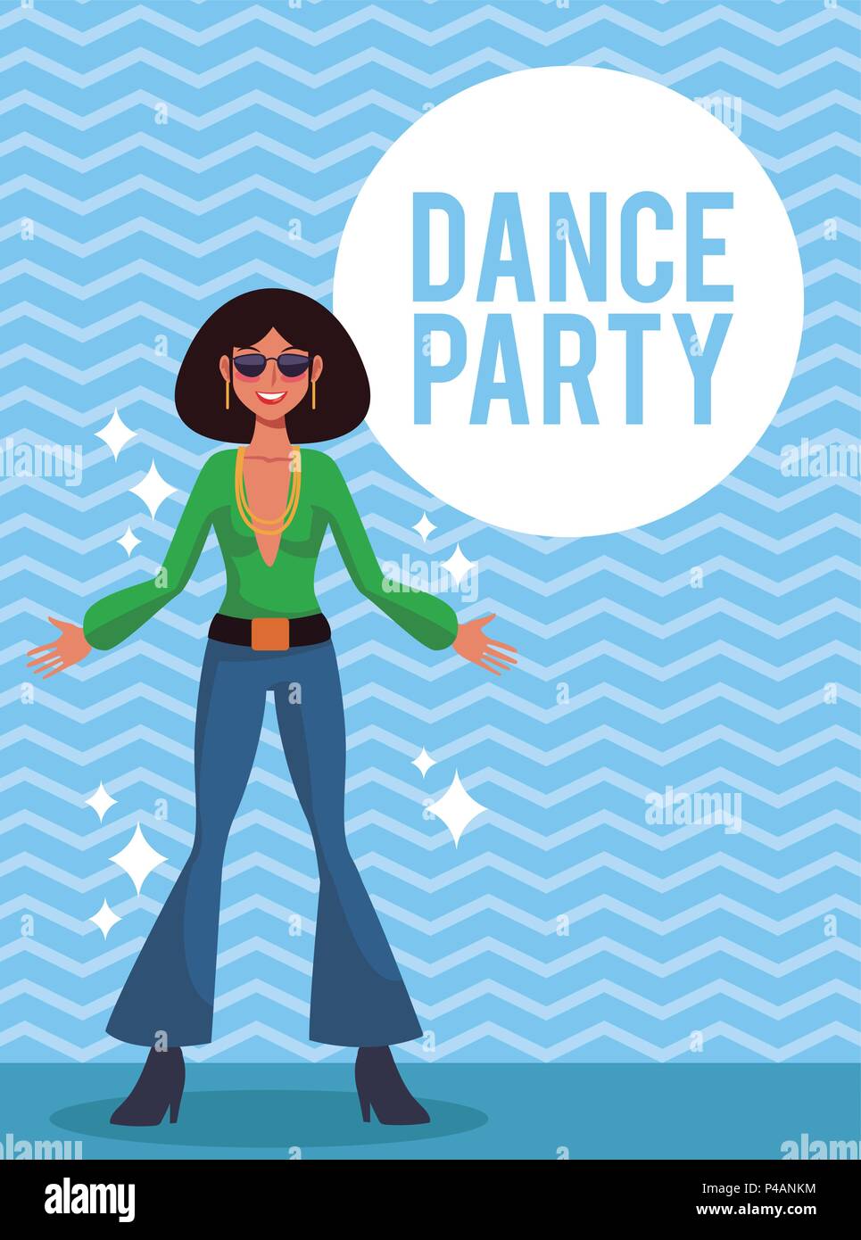 Woman dance party Stock Vector Image & Art - Alamy