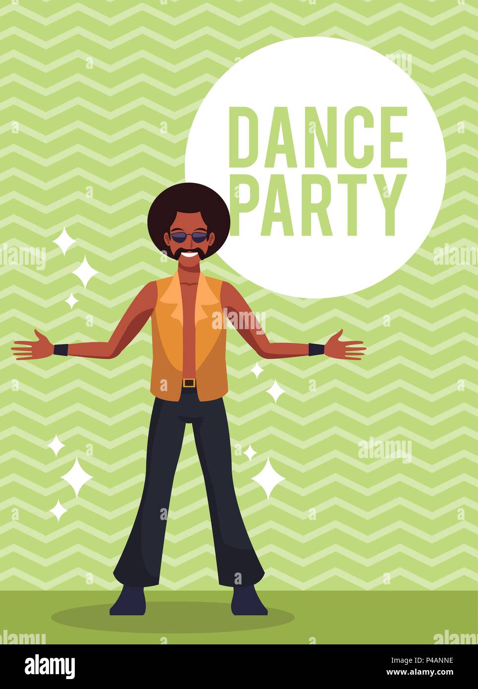 Dance party card Stock Vector Image & Art - Alamy