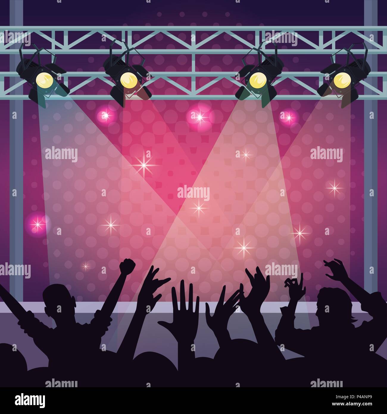 Music fans Stock Vector Images - Alamy