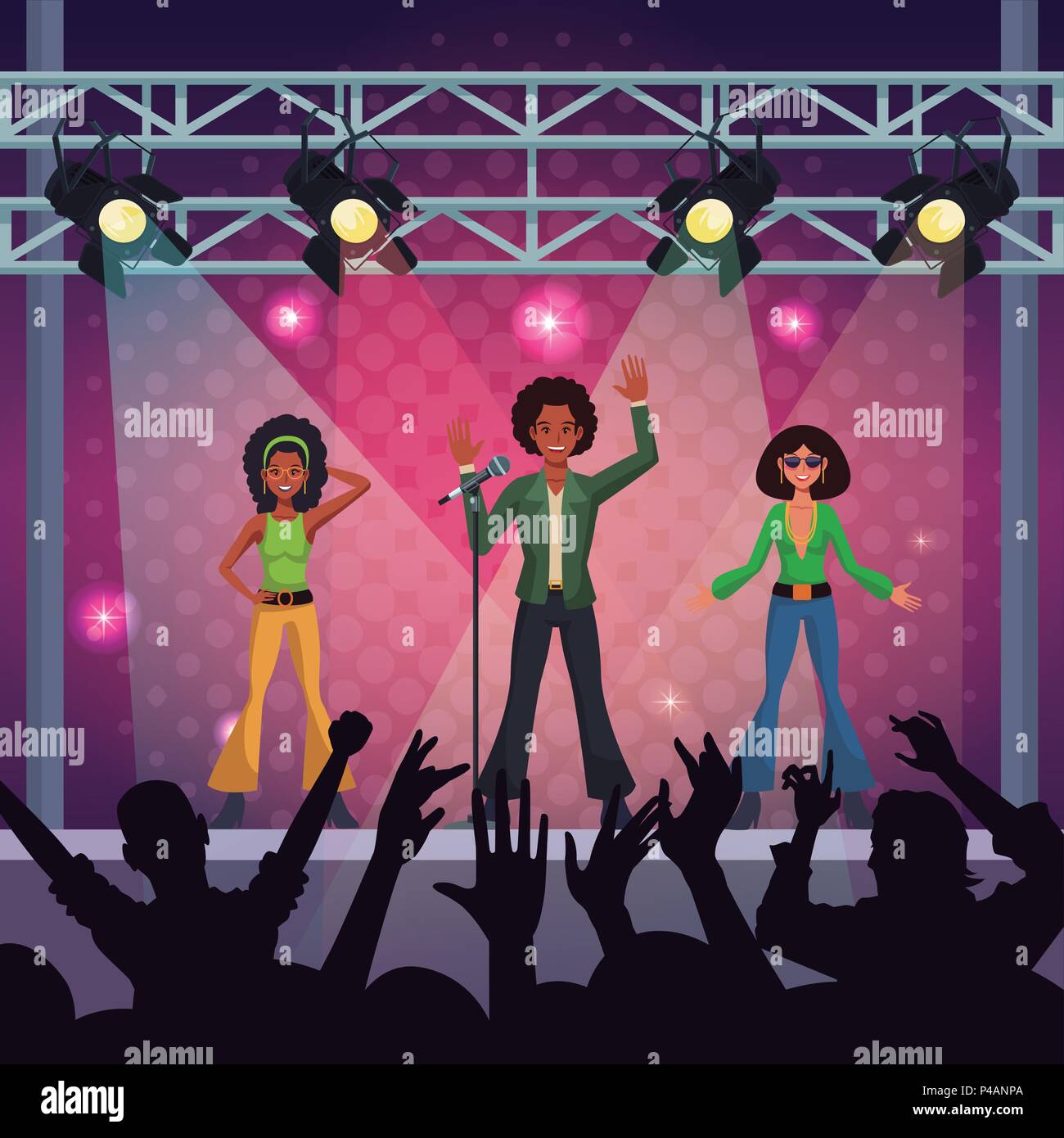 Music concert stage Stock Vector Image & Art - Alamy