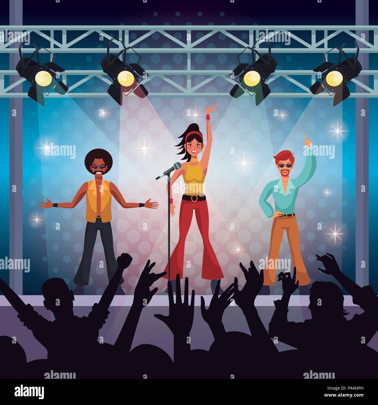 Music concert stage Stock Vector Image & Art - Alamy