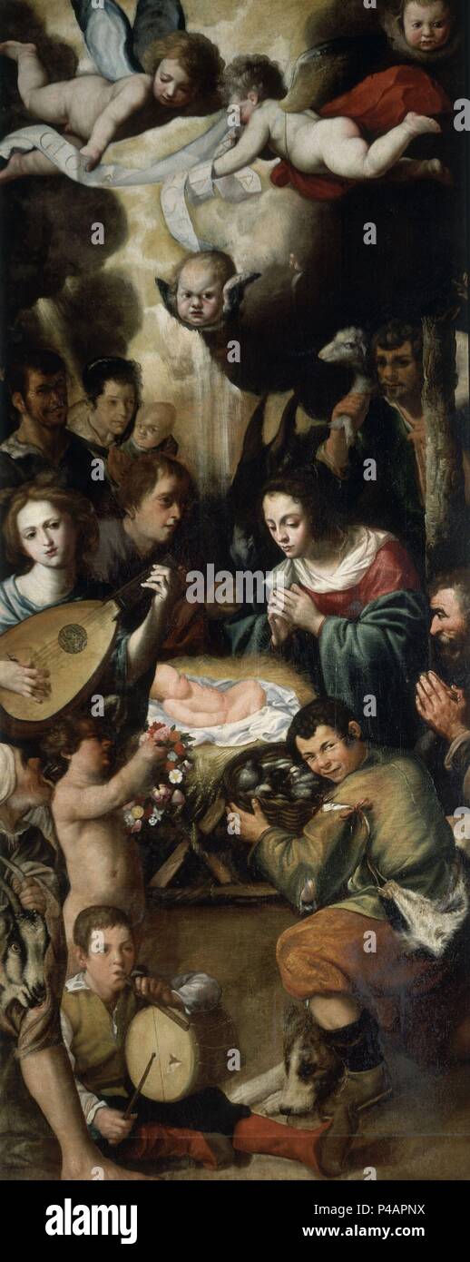 ADORACION DE LOS PASTORES - SIGLO XVII - BARROCO ESPAÑOL - ESCUELA SEVILLANA. Author: Pablo ...