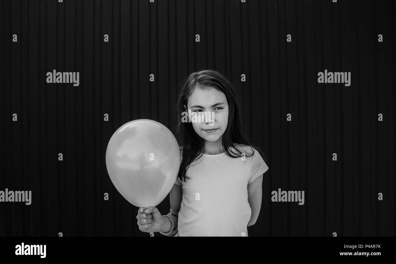 Kid girl funny Black and White Stock Photos & Images - Alamy