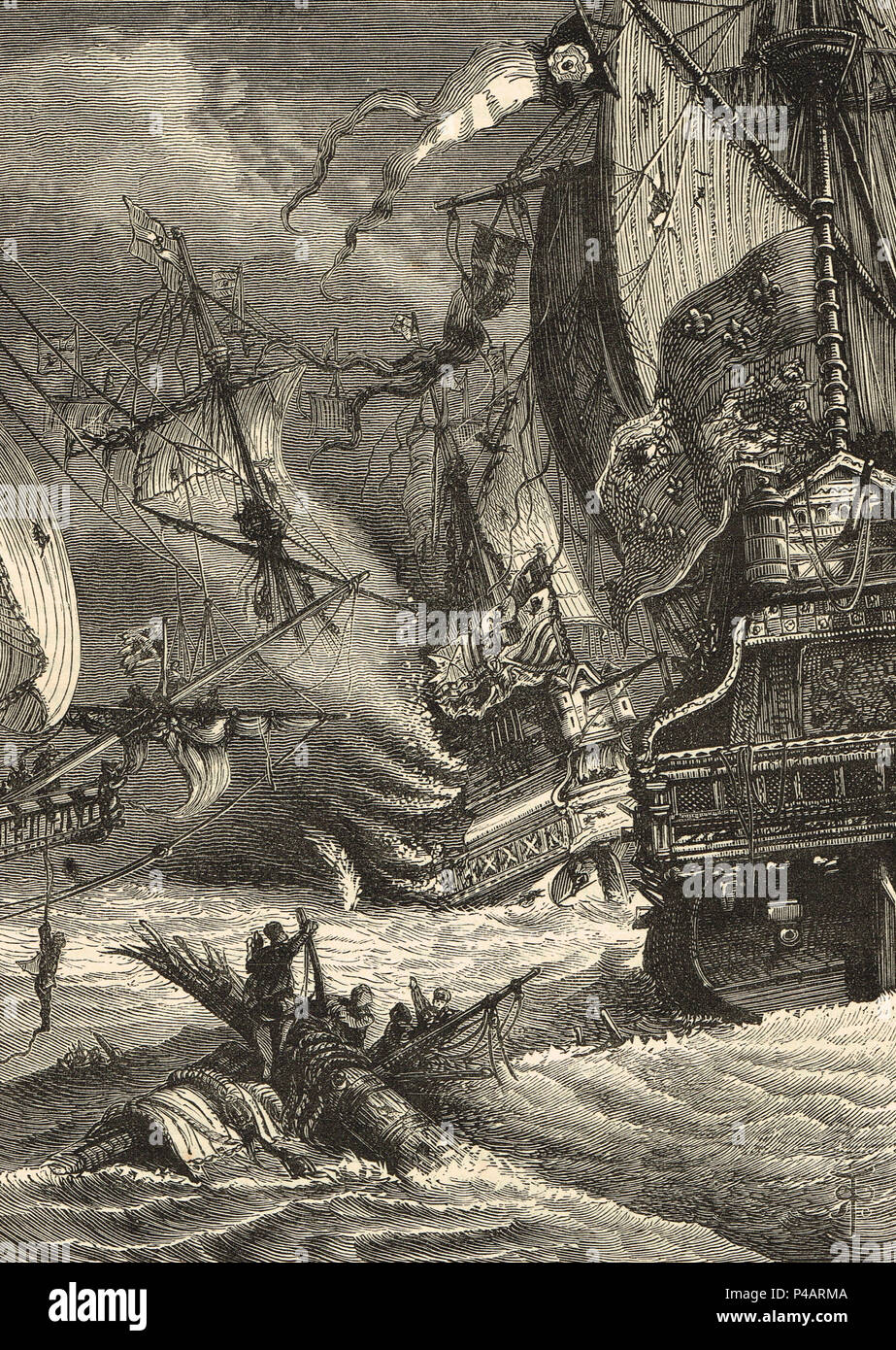 The defeat of the spanish armada hi-res stock photography and images ...