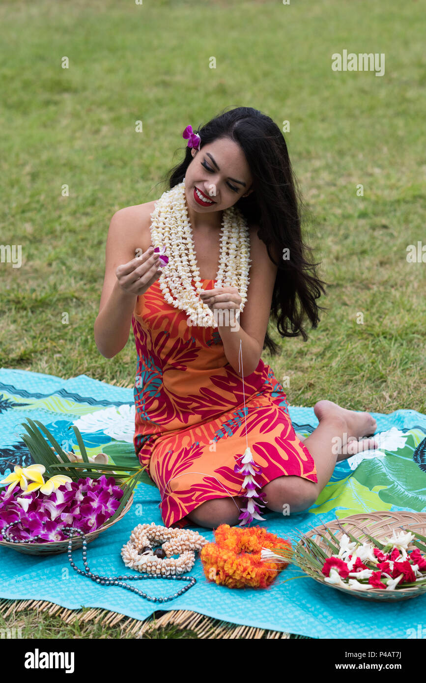 Pacific islander woman hi-res stock photography and images - Alamy