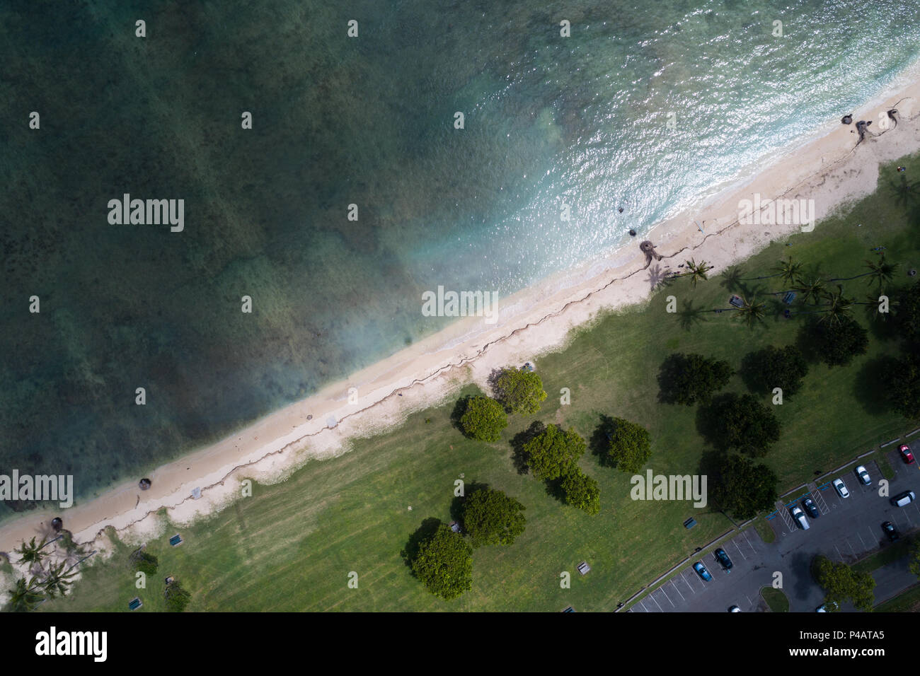 Aerial view of beach Stock Photo - Alamy
