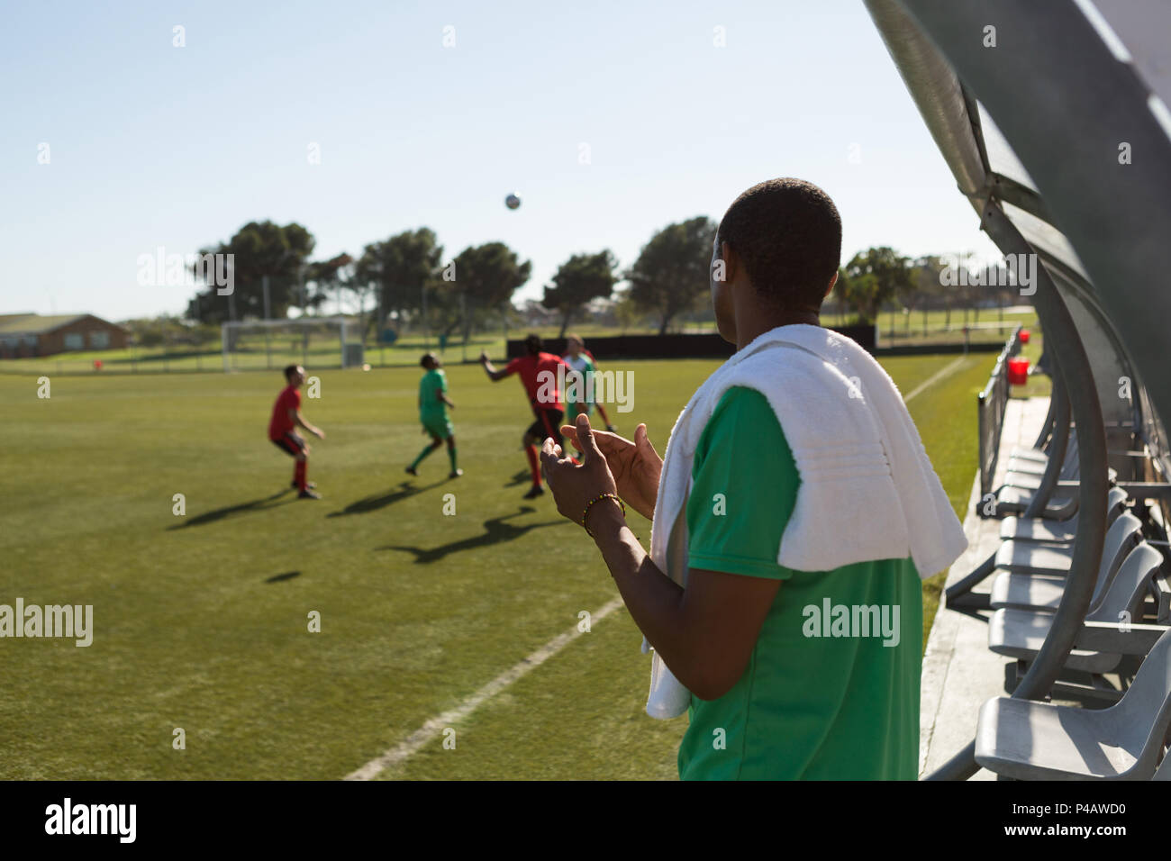 Watching football match stadium hi-res stock photography and images - Alamy