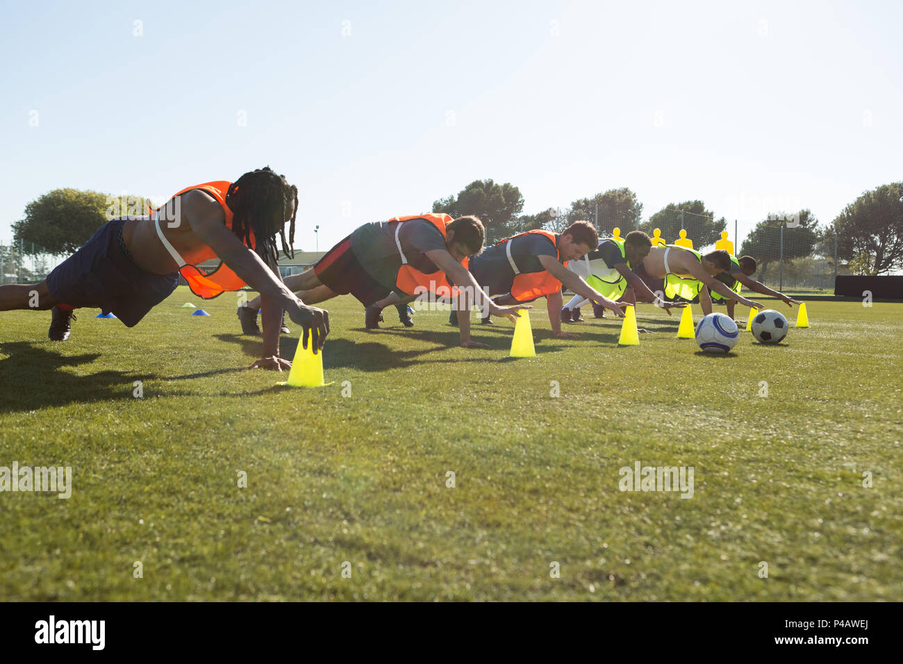 Sports training cone hi-res stock photography and images - Alamy