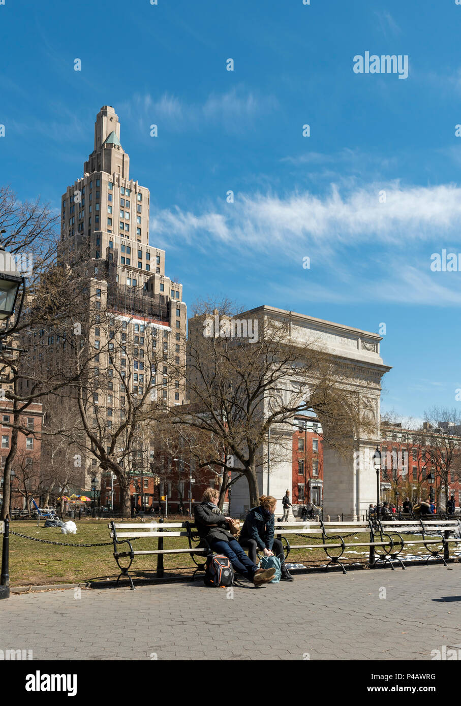 Washington Square Park, Greenwich Village, Lower Manhattan, New York ...