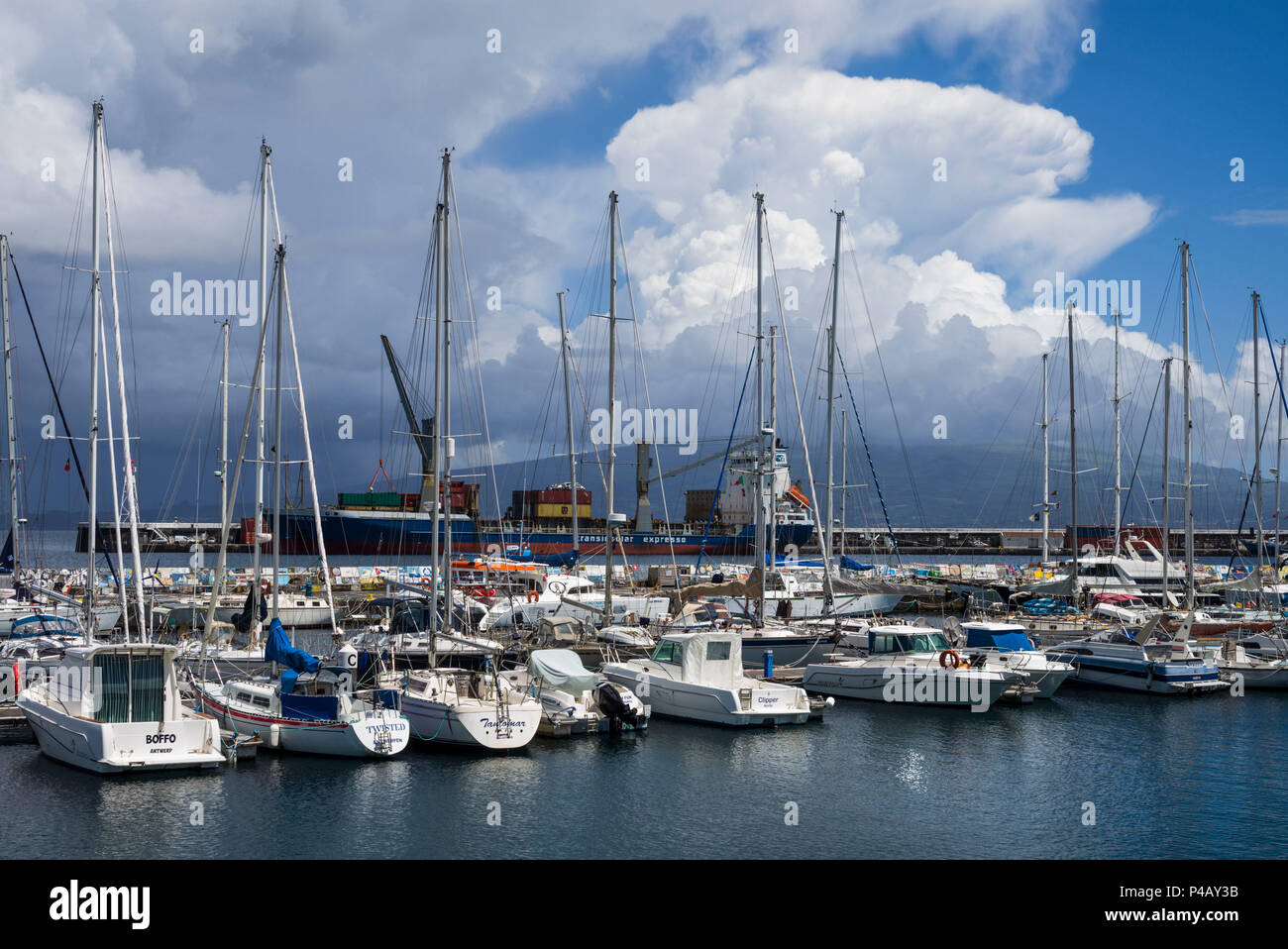Azores faial island horta marina hi-res stock photography and images ...