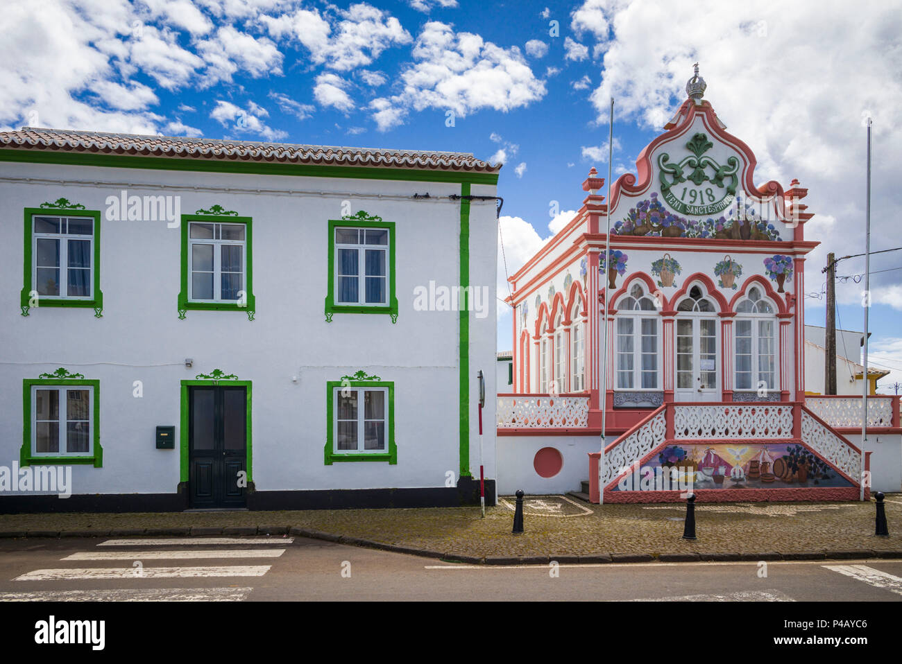 Portugal, Azores, Terceira Island, Sao Sebastiao, Sao Sebastiao Imperio ...