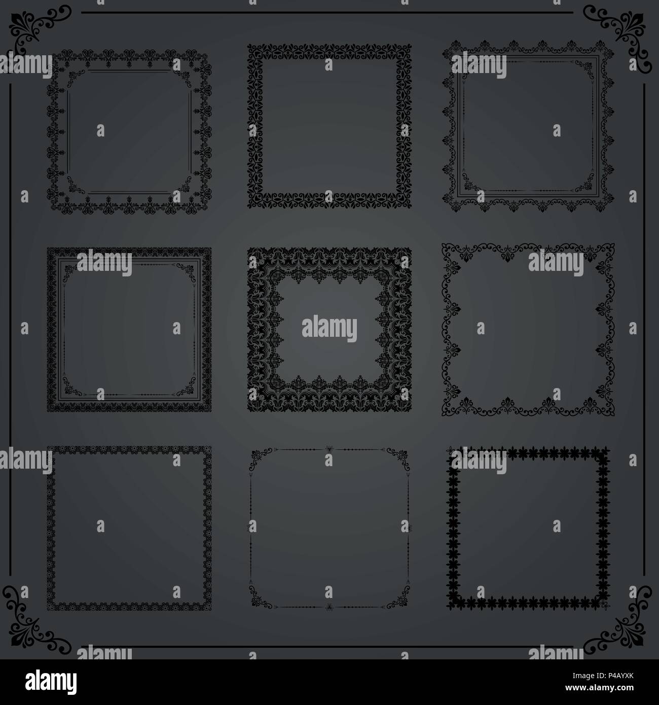 Square border logo vector Stock Vector Images - Alamy