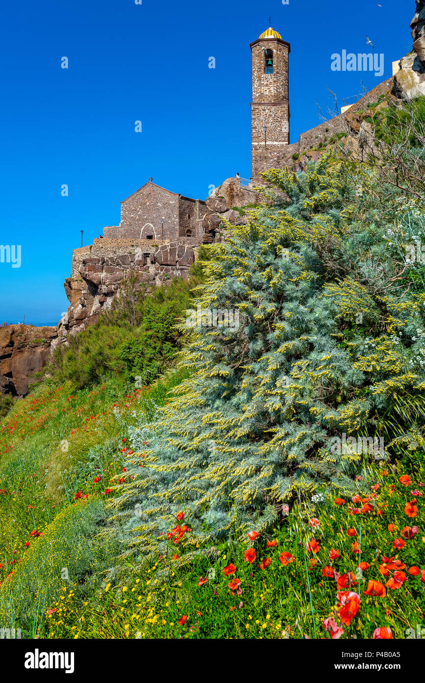 Italy Sardinia Anglona Castelsardo,Cathedral of Saint Anthony the Abbot ...