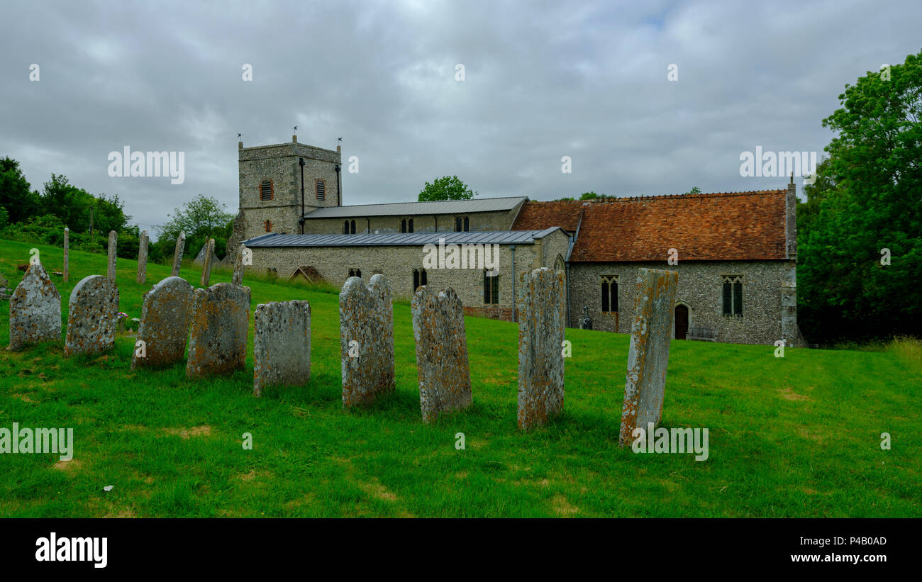 St Andrews Church in Nether Wallop - often described as the prettiest ...