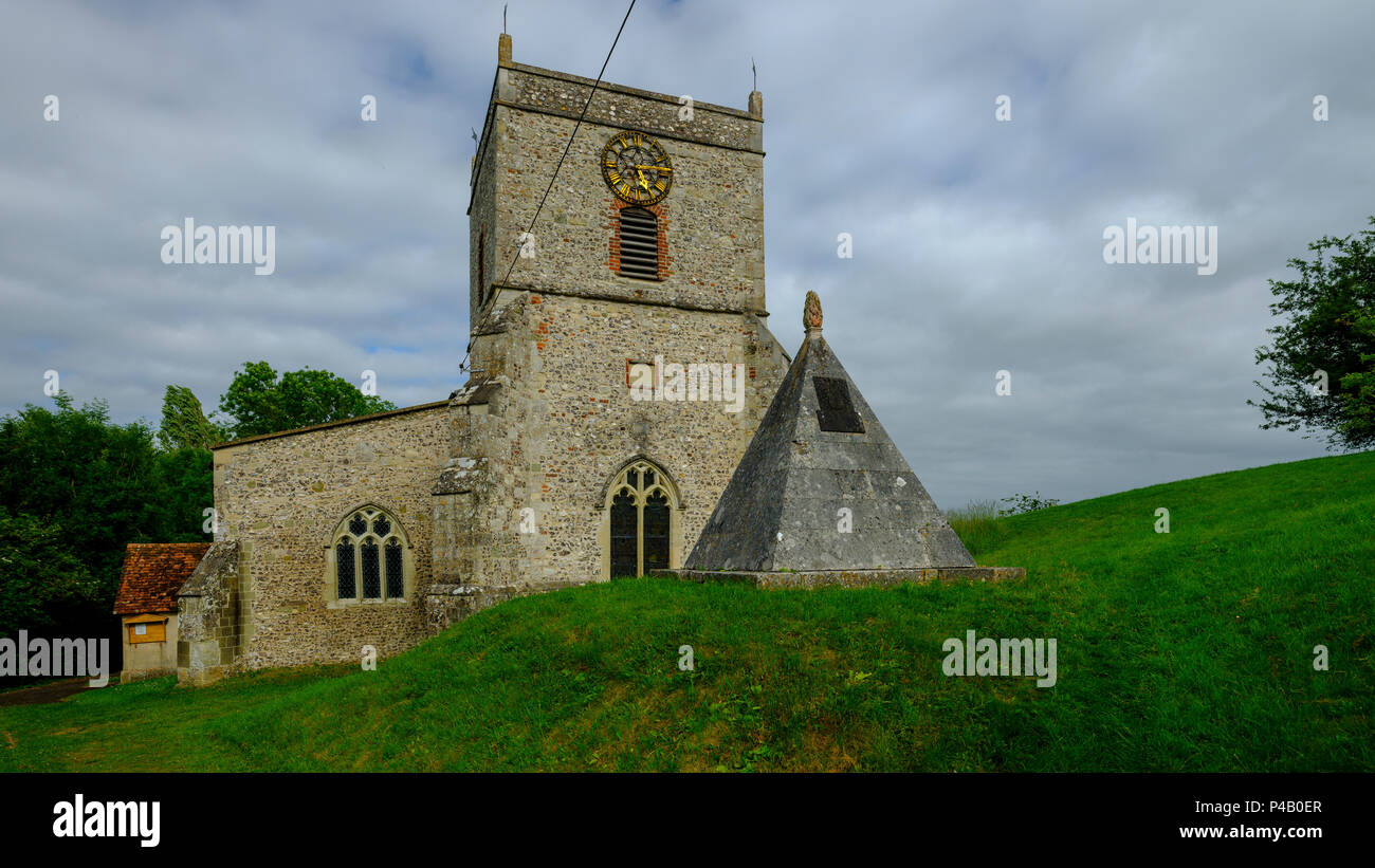 St Andrews Church in Nether Wallop - often described as the prettiest ...