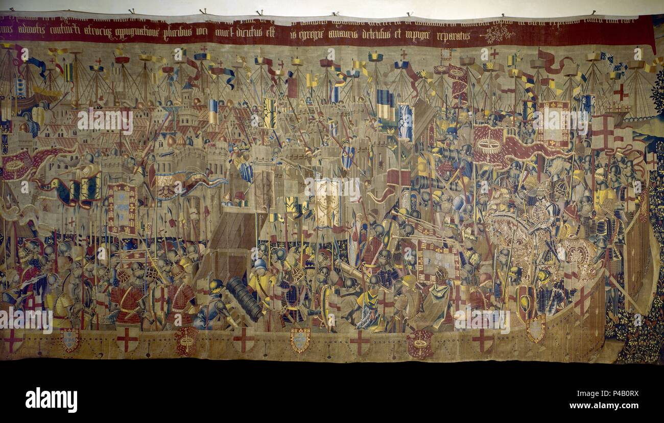 TOMA DE ARCILA - TAPIZ SIGLO XV. Author: Pasquier Grenier (1447-1493 ...