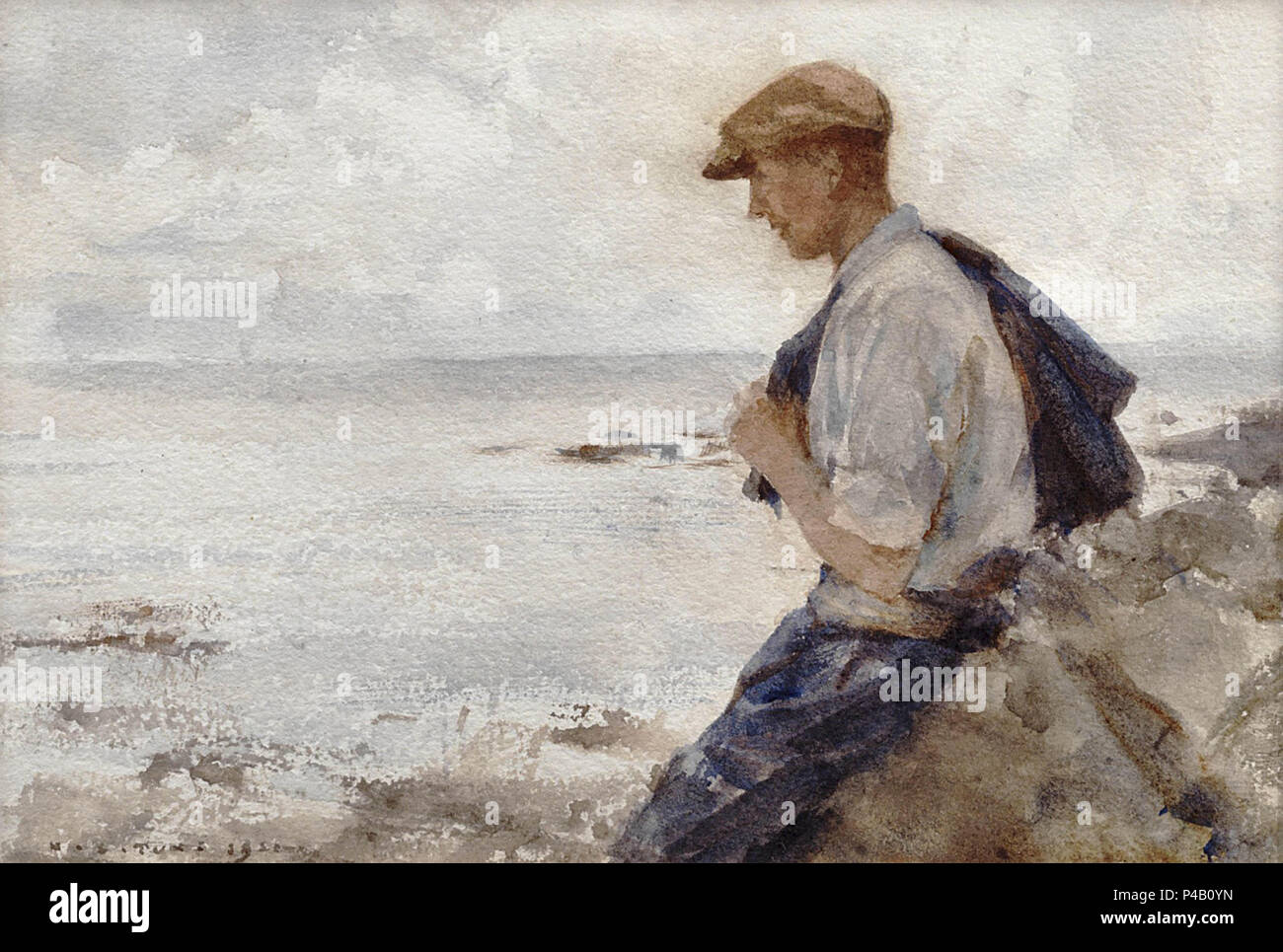 Junger Mann Mit Einem Ruder Henry Scott Tuke