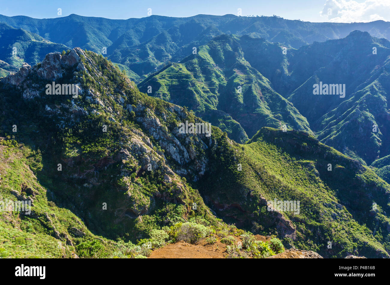 Mountain View Background Stock Photo - Alamy