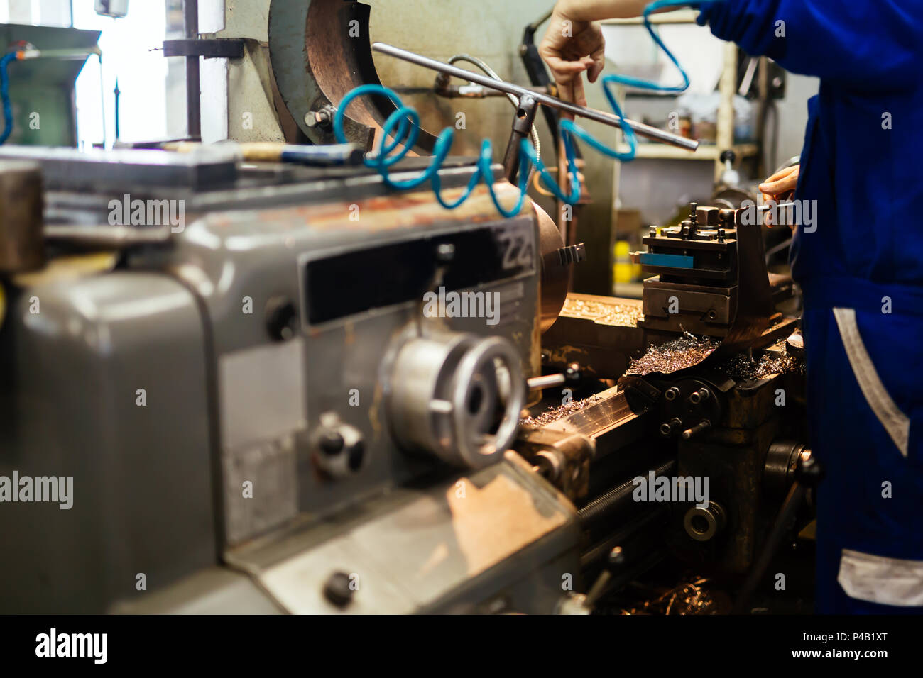 Automated drilling machines Stock Photo - Alamy
