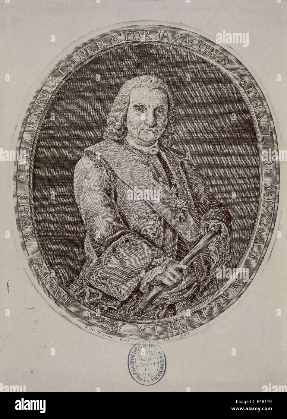 JAIME MIGUEL DE GUZMAN-DAVALOS Y SPINOLA - II MARQUES DE LA MINA (1690 ...