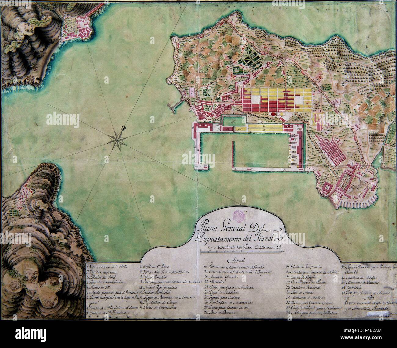 Ferrol map hi-res stock photography and images - Alamy