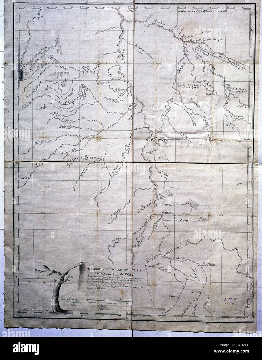 DESCRIPCION GEOGRAFICA DE LA PROVINCIA DE MOXOS-1792. Author: RIBERA ...