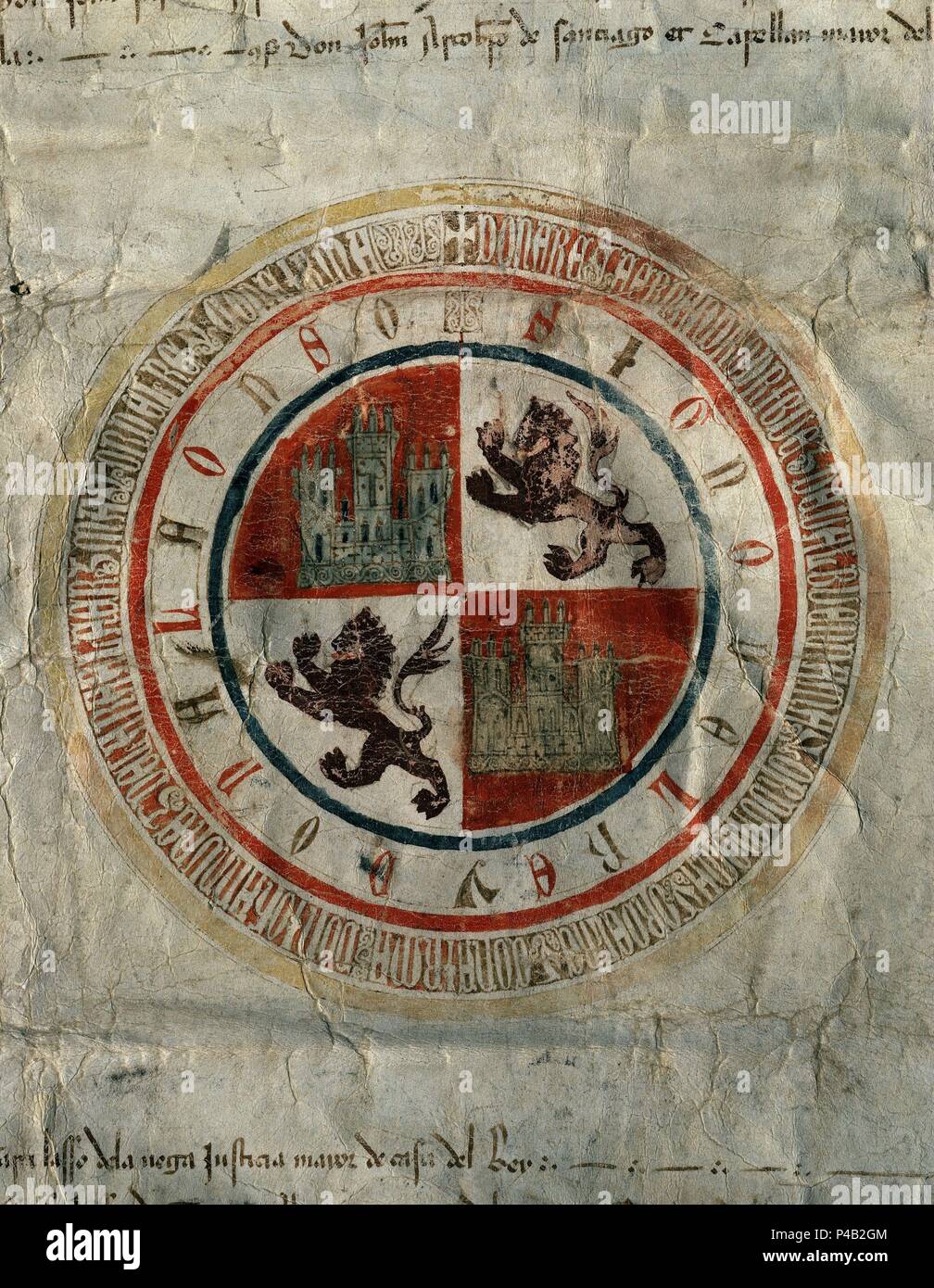 SIGNO RODADO DE UN PRIVILEGIO DE ALFONSO XI REY DE CASTILLA Y LEON ...