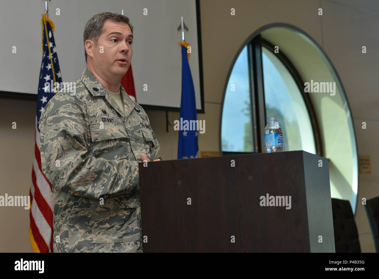 U.S. Air Force Lt. Col. Robert Grant, 39th Operations Support Squadron ...