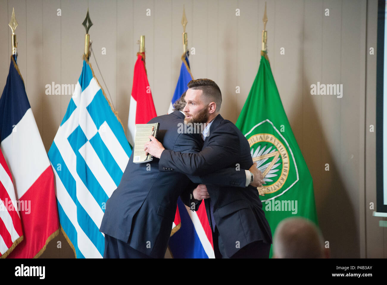 Charles D. A. Ruffalo, one of the speakers of the event, thanks and ...