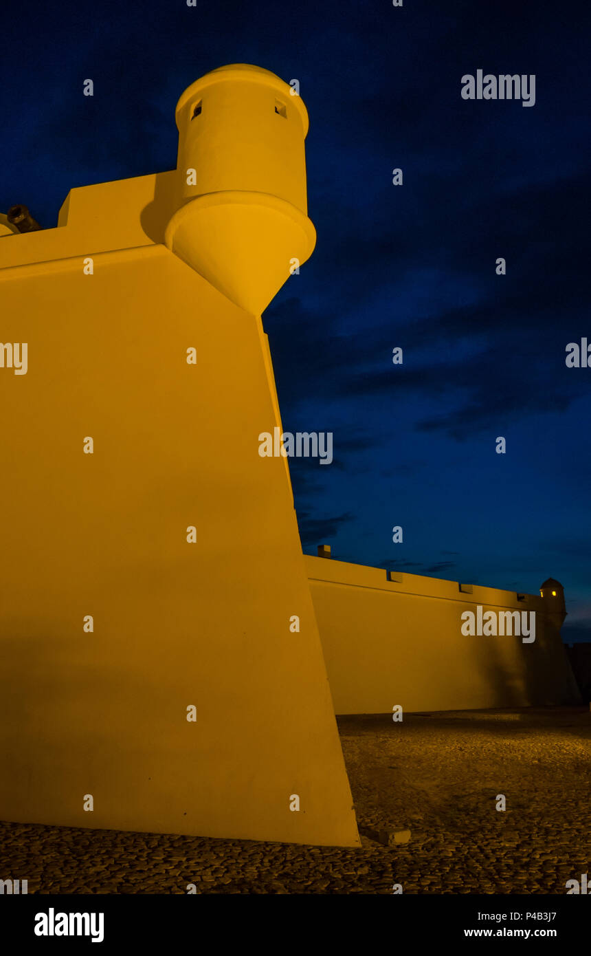 Historical building and tourist attraction Fortress of Sao Miguel with ...