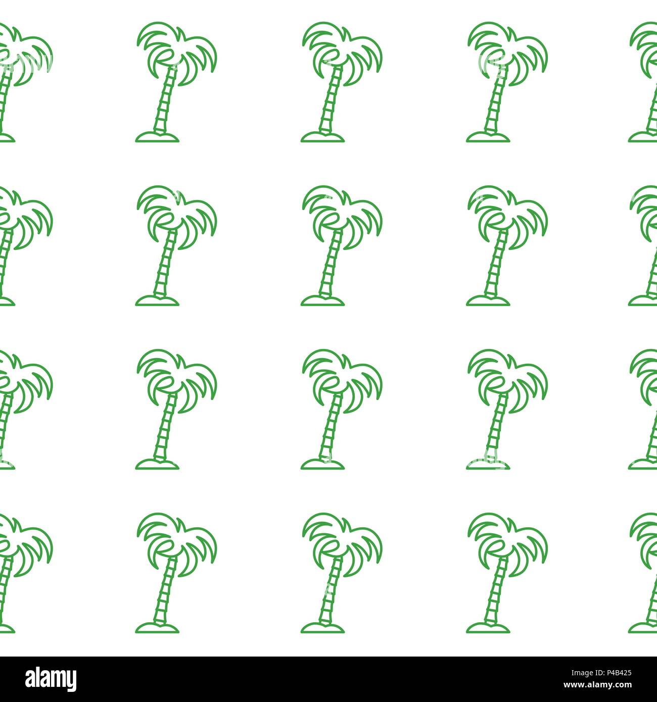 Seamless pattern with palm trees. Design for postcard, invitation ...