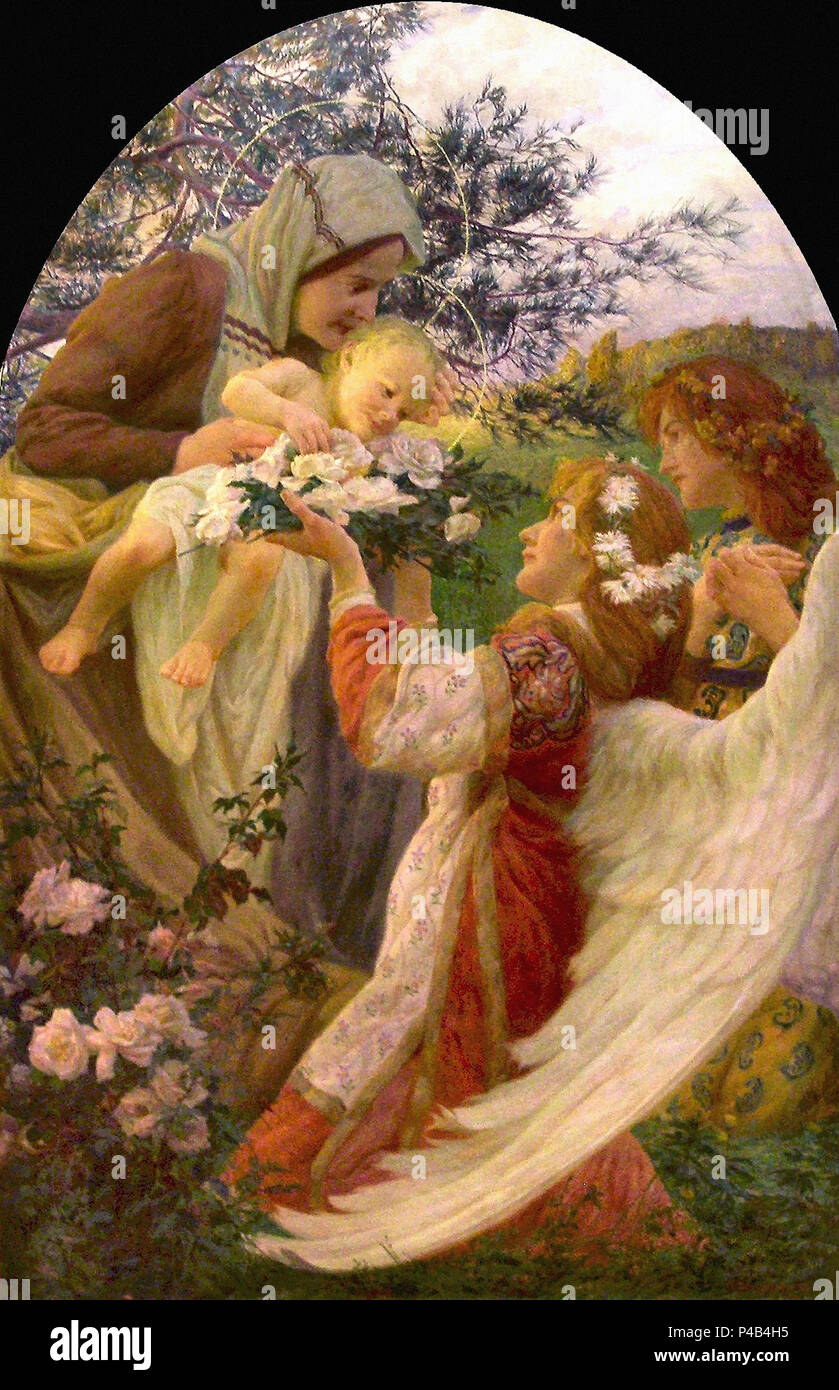 Urban Frantisek - Madonna of the Roses Stock Photo - Alamy