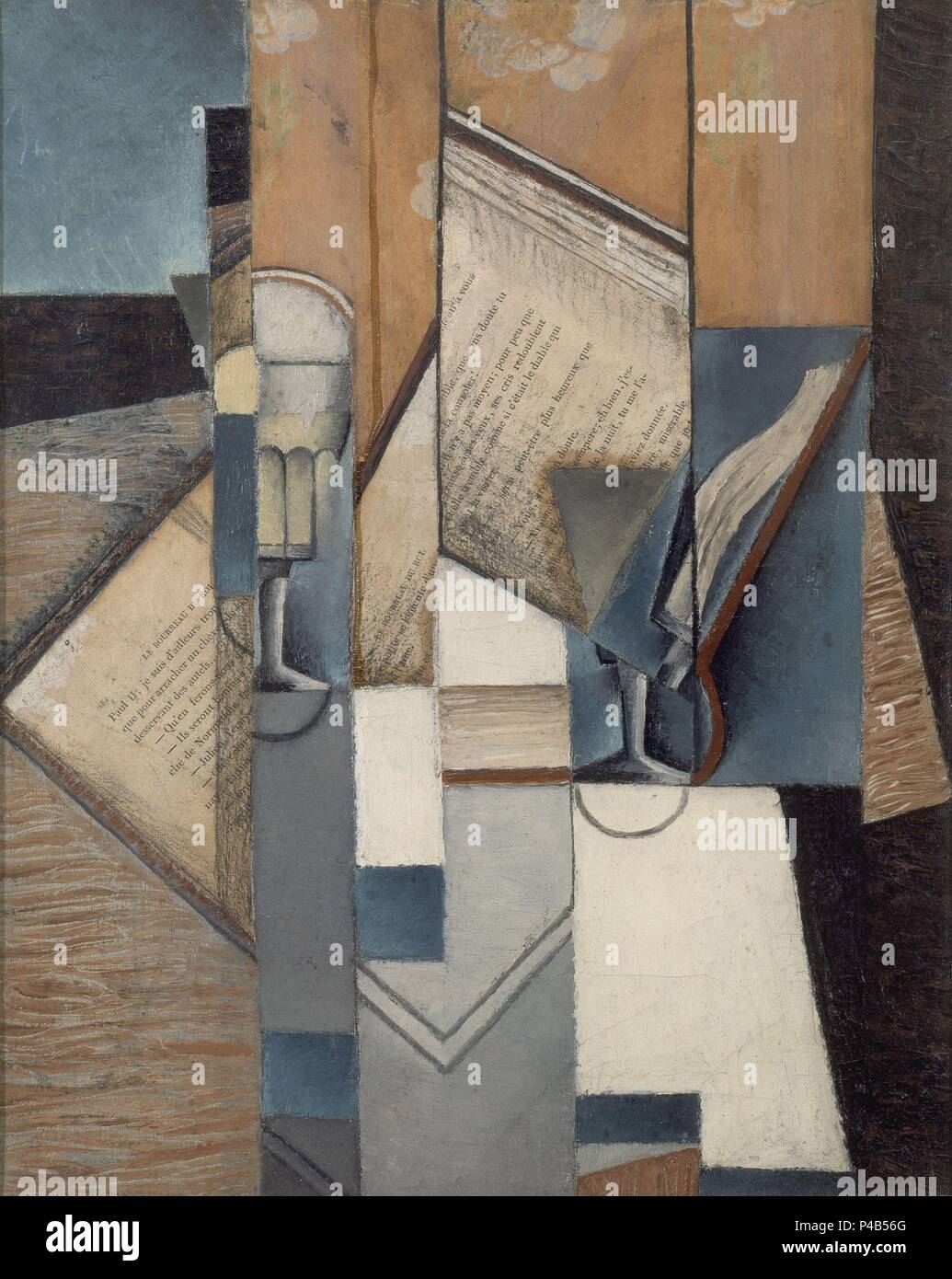 The Book - 1913 - oil on canvas. Author: Juan Gris (1887-1927 ...