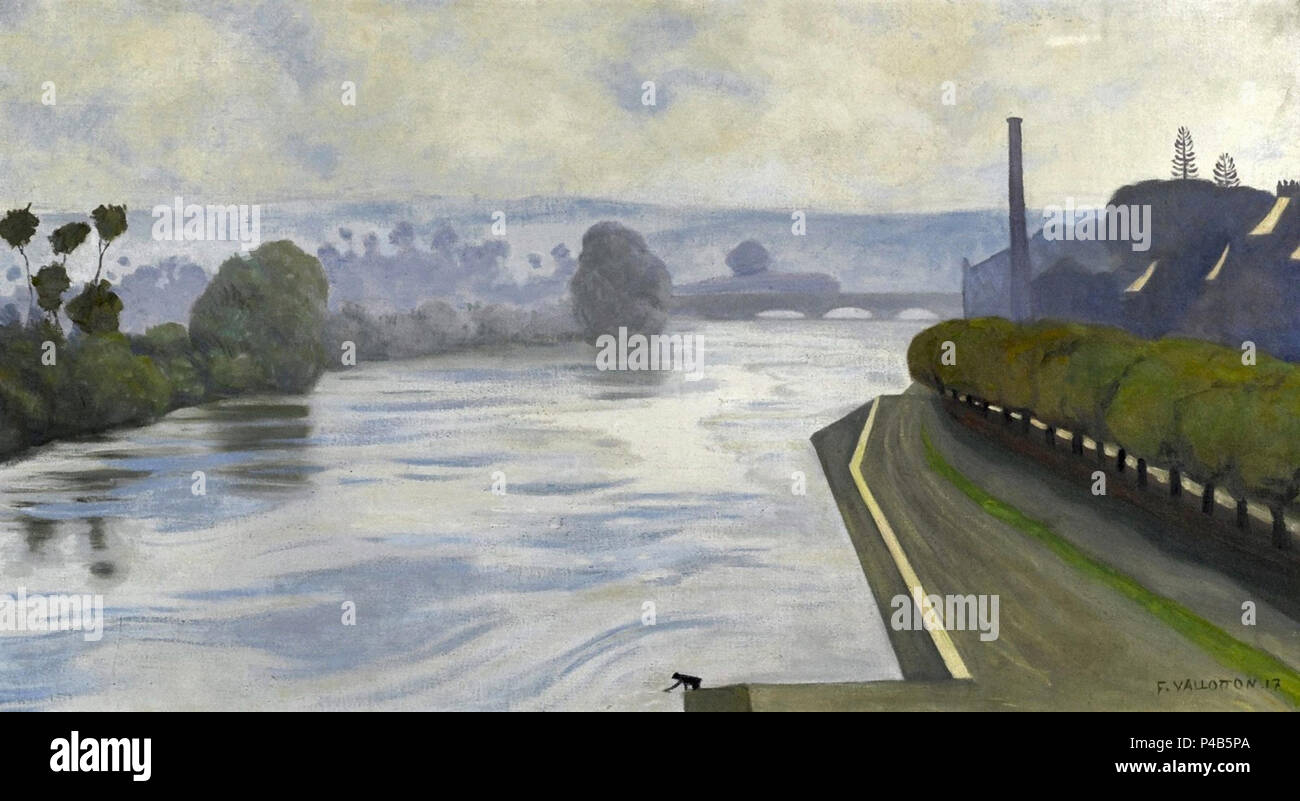 Vallotton Felix - La Seine a Mantes Stock Photo - Alamy