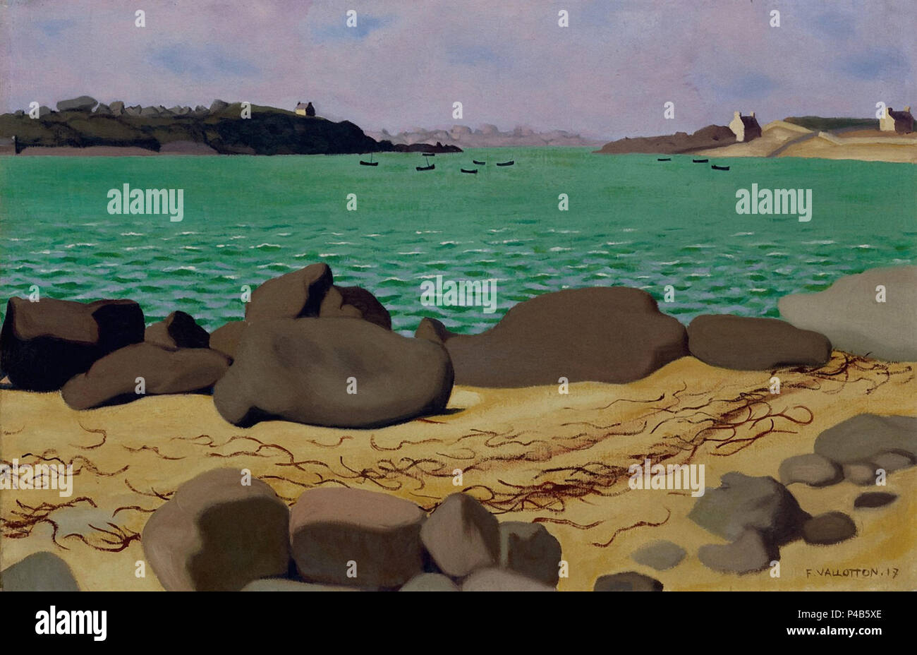 Vallotton Felix - Rade De Ploumanach Stock Photo - Alamy
